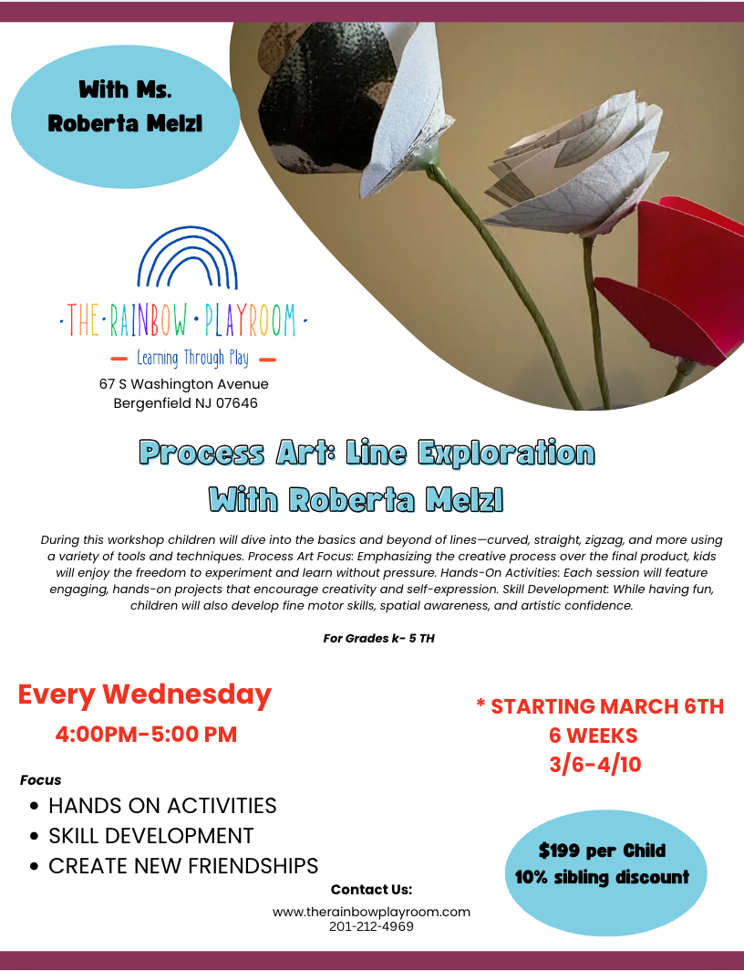 Process Art Workshop: Line Exploration | The Rainbow Playroom